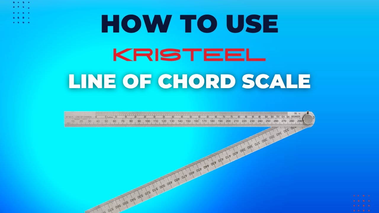 How to use KRISTEEL Line of Chord Scale with Example explained