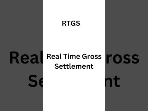 What is the full form of 'RTGS'