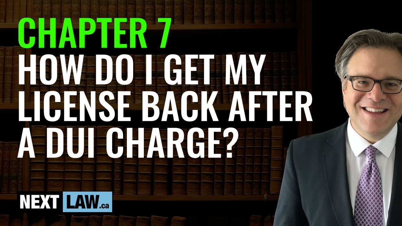 How can I get my driver’s license back when I’m charged with a DUI?