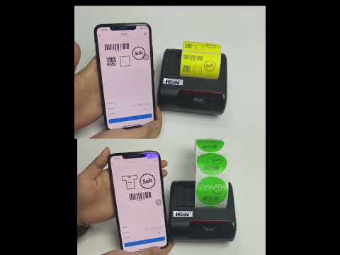 3 Inch Portable Printer colorful label maker thermal printer Small mini label printer -- Hoin