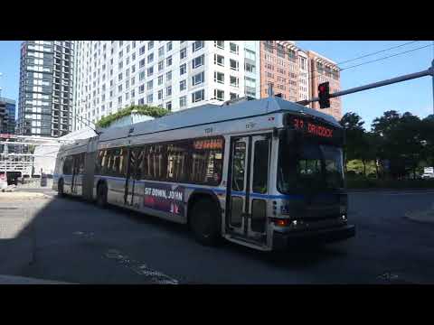 MBTA Bus: Drydock bound AN460LF DM 1124 SL2 at D St/Silver Line Way