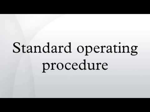 Standard operating procedure