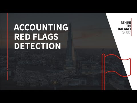 Accounting Red Flags: Intro. Key Tools you should use