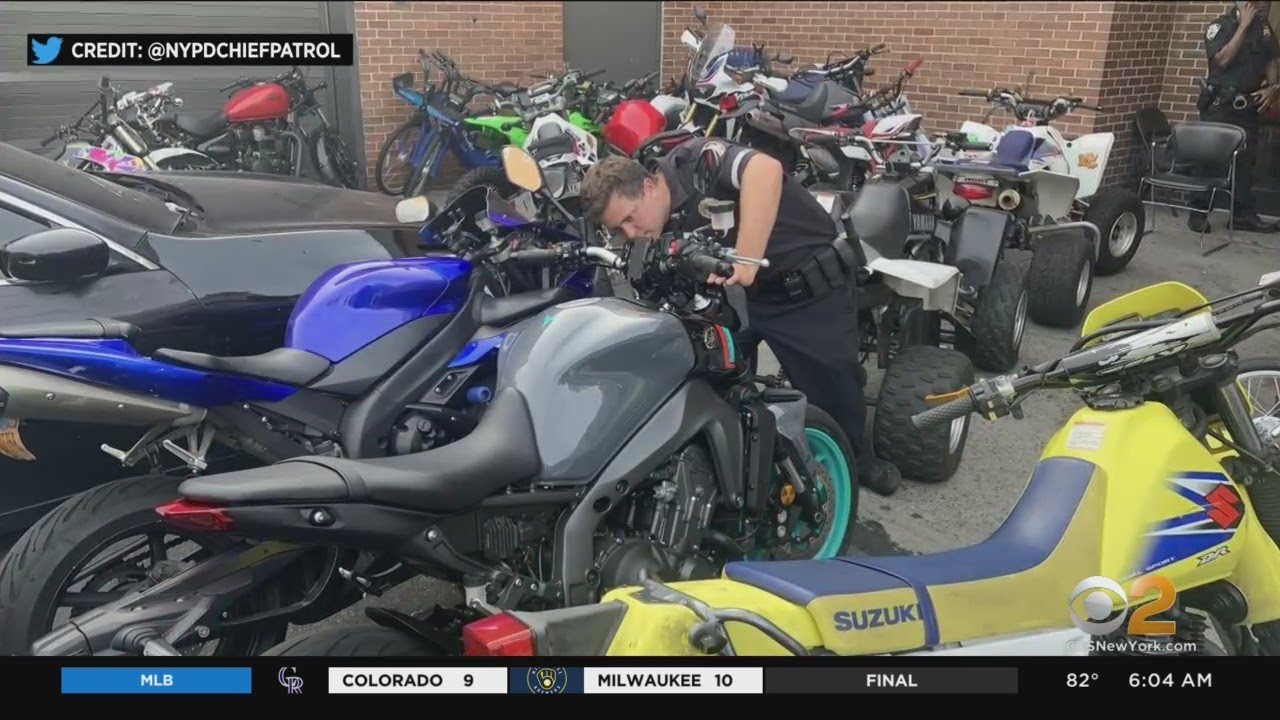 NYPD seizes illegal dirt bikes