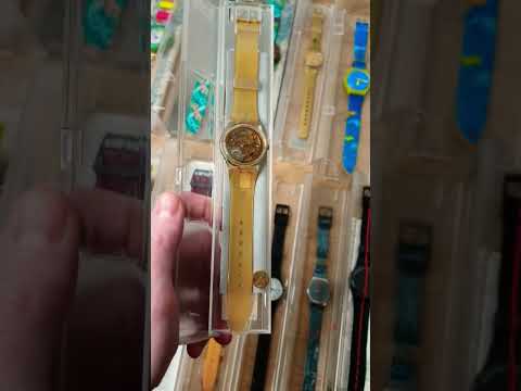 Gold Swatch Jelly Skeleton Swiss Made Watch for Men and Women | Skeleton 90s Swiss Made Watches