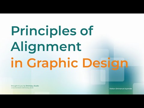 Principles of Alignment in Graphic design