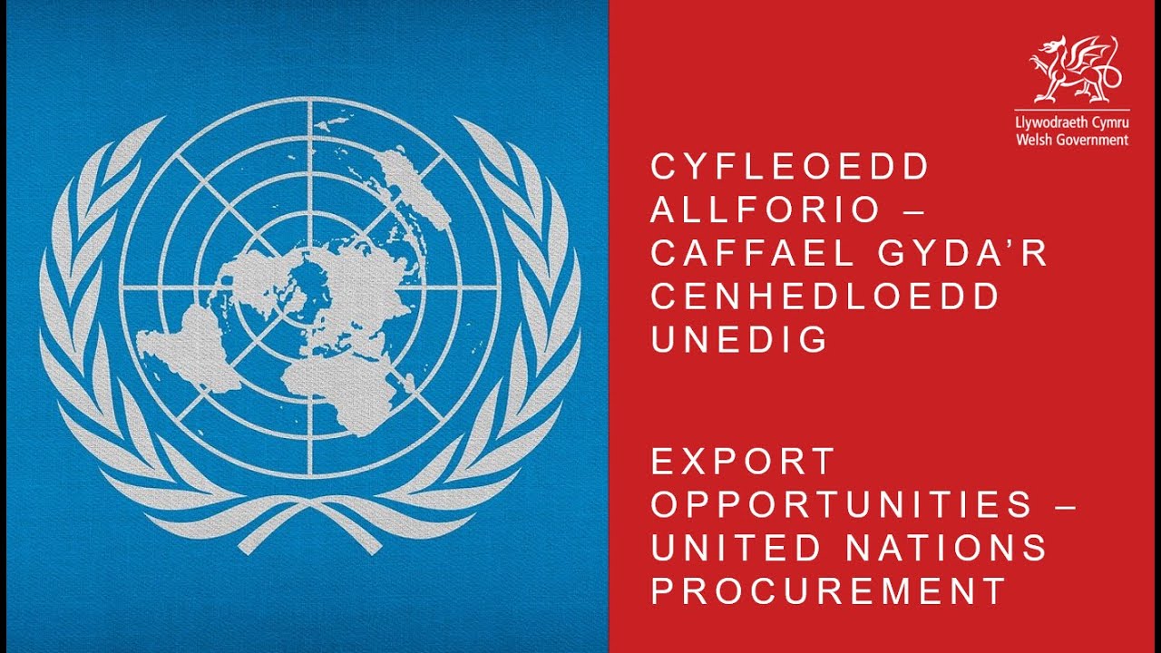 Webinar Export Opportunities – United Nations Procurement