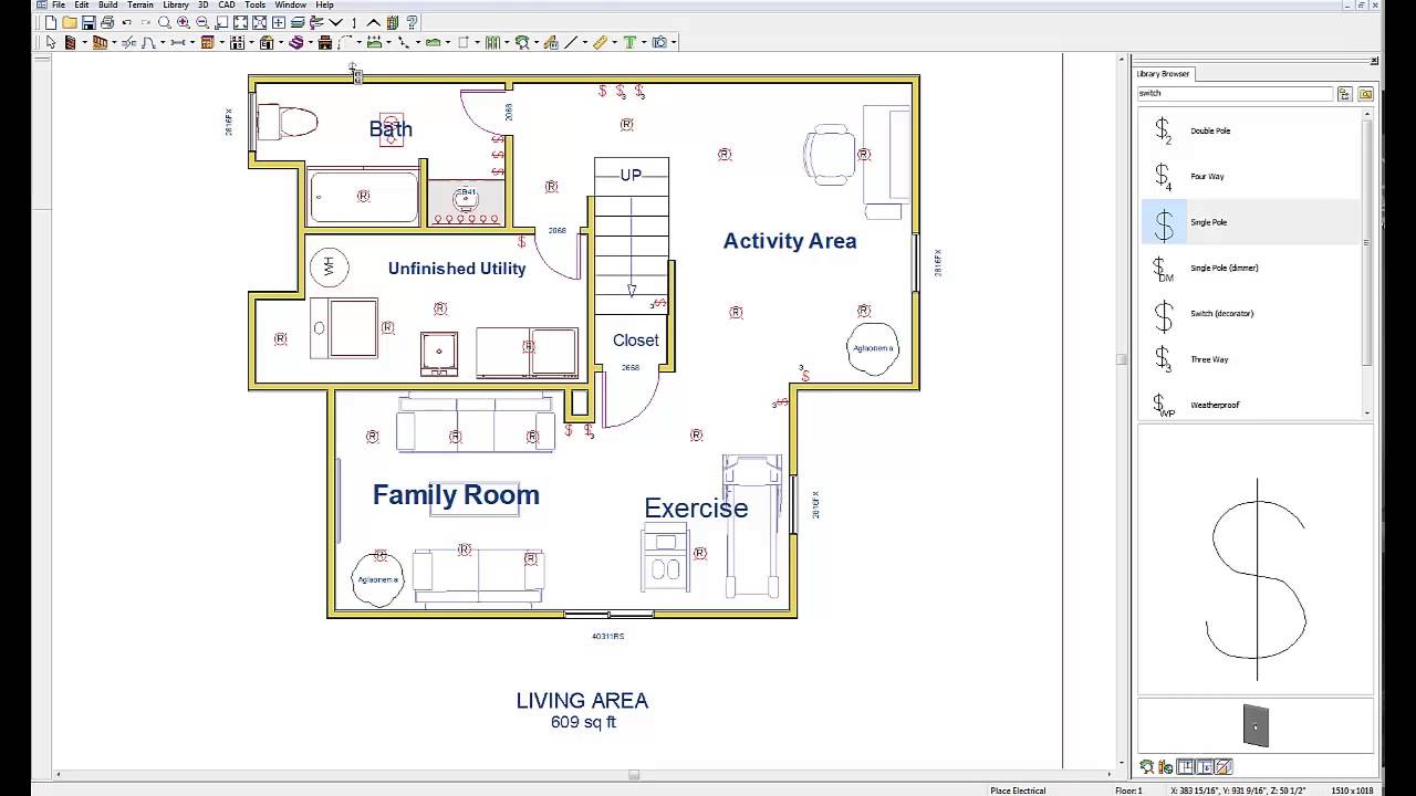 Wiring your basement- basement electric design plan