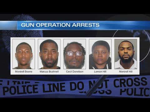 5 arrested in multi-jurisdiction gun operation in Newport News, Hampton
