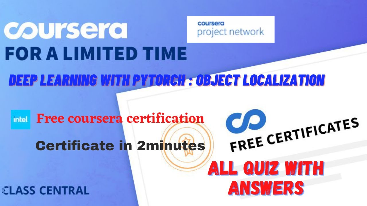 Deep Learning with PyTorch : Object Localization,All Quiz  Answers.#coursera #excel #answers #learn