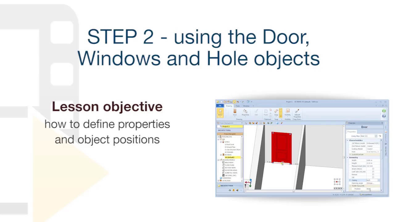 Edificius Tutorial - Using objects: Doors, Windows and holes - ACCA software