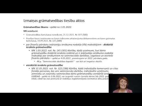 Vebinārs par izmaiņām pašnodarbināto grāmatvedības noteikumos ar Ingunu Leibus