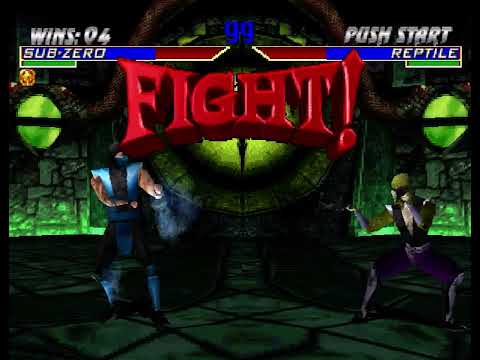 Ps1 Emulator on iPhone Mortal Kombat 4 Sub-Zero (play through) (Master Tower ) Goro a problem!