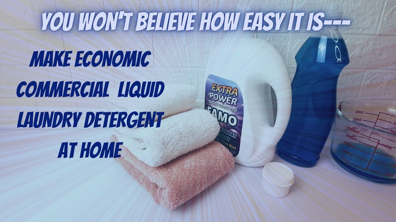 Huge Savings Formula | DIY Commercial Economy Liquid Laundry Detergent at Home