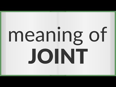 Joint | meaning of Joint