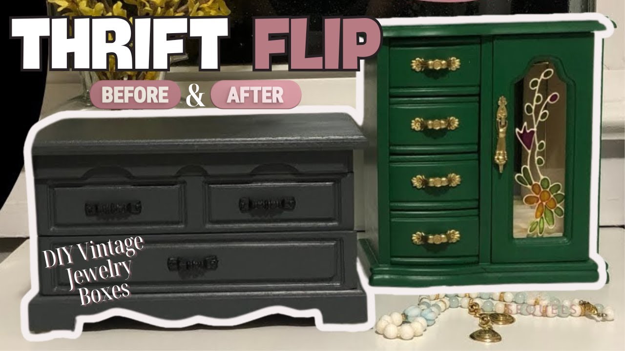 Thrift Flip: Jewelry Boxes | DIY | Before & After Makeover | Trash to Treasure | Online Reseller
