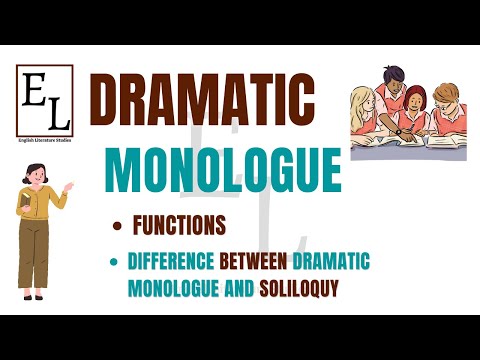 Dramatic monologue - Difference between dramatic monologue and soliloquy