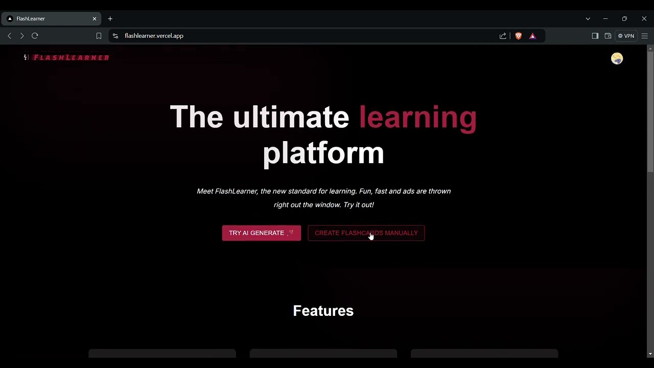 Create a flashcard application using AI