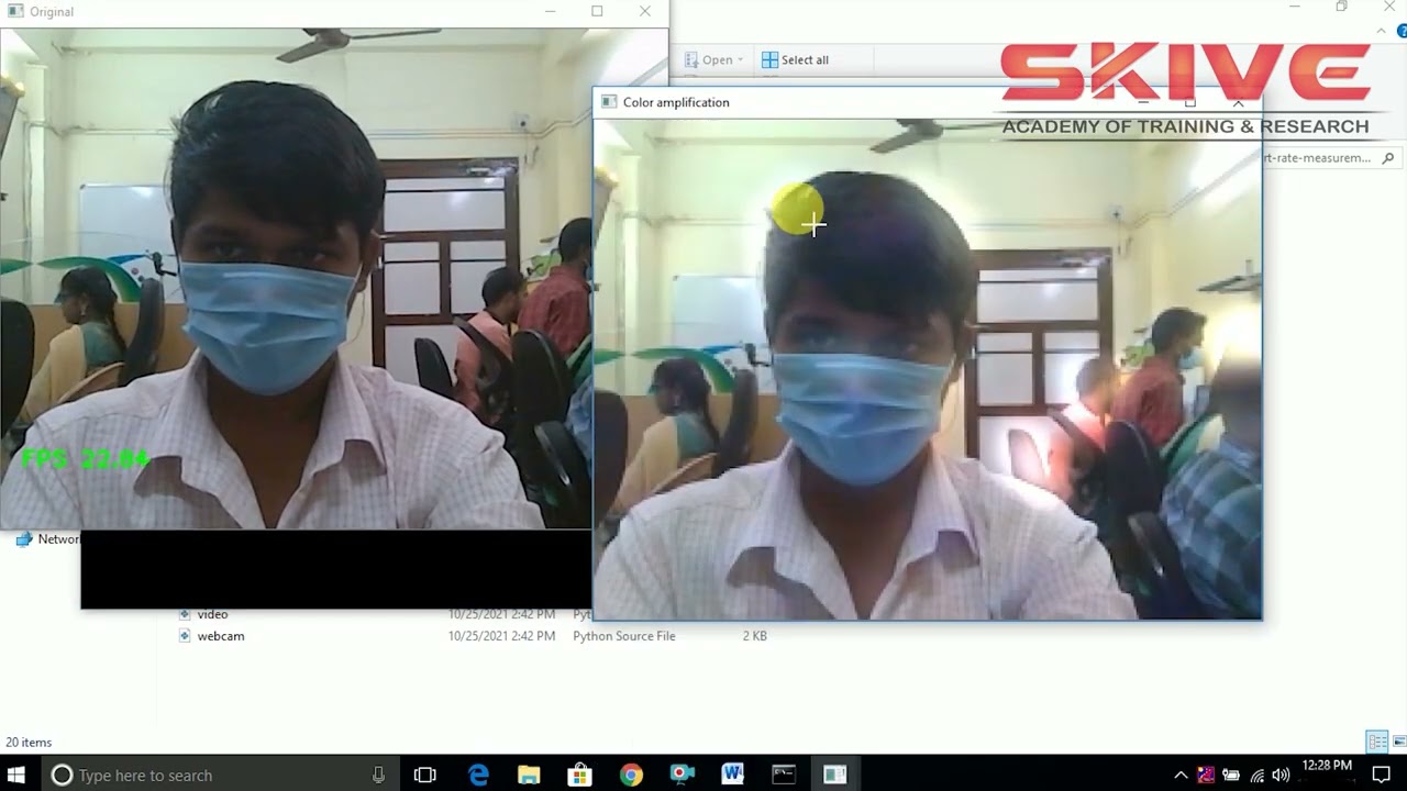Heart Rate Measurement Using Face Detection in Video | Python | #pythonprojects