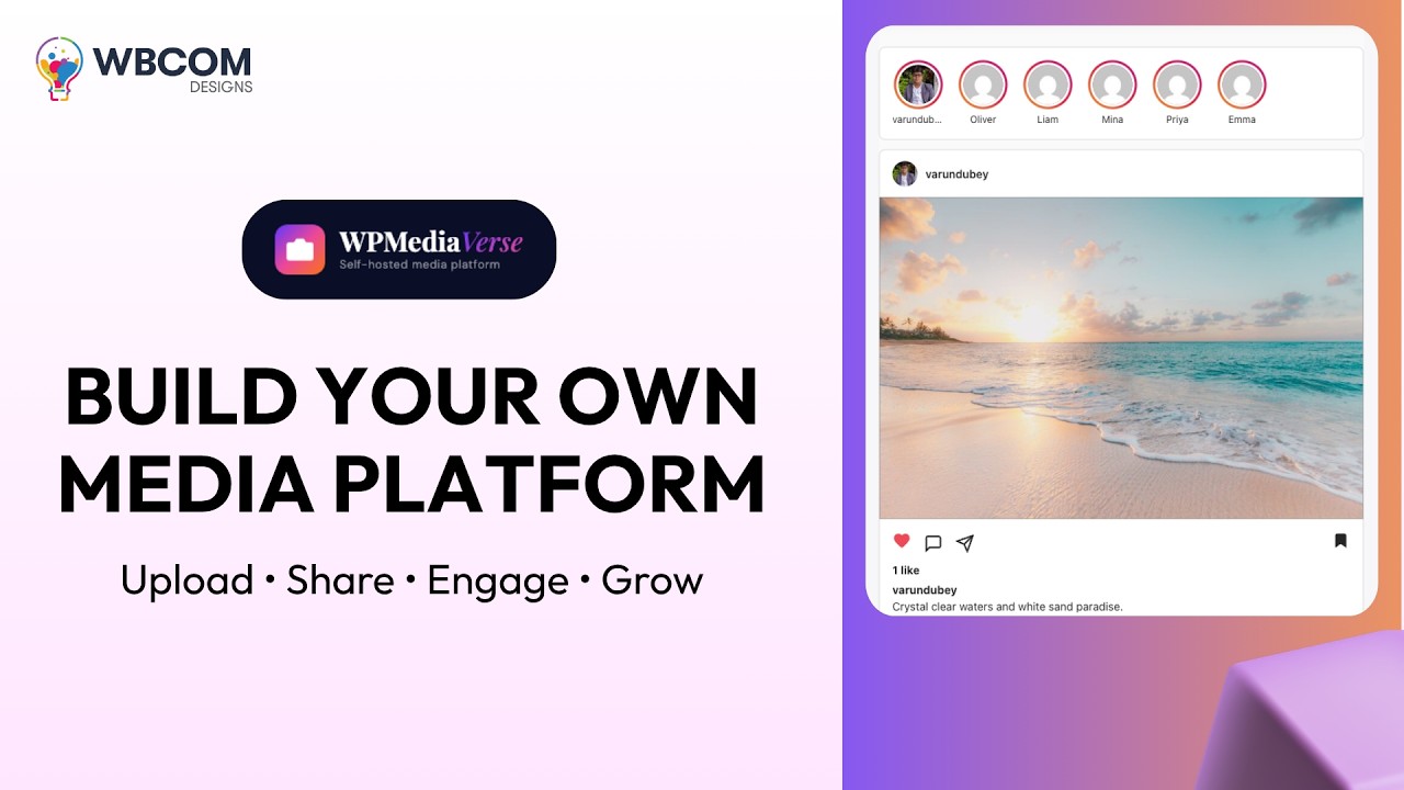 How to Create Your Own Media Platform Like Instagram on WordPress | WPMediaVerse #wordpressplugins