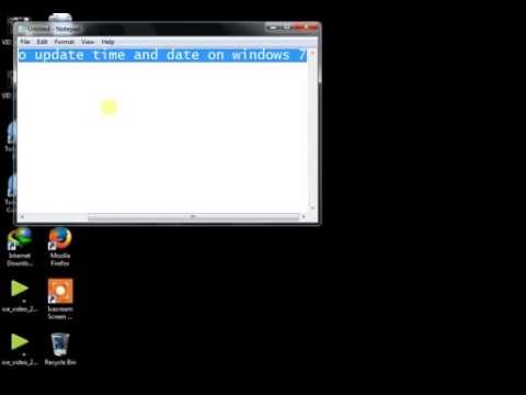 how to auto update time and date on windows 7