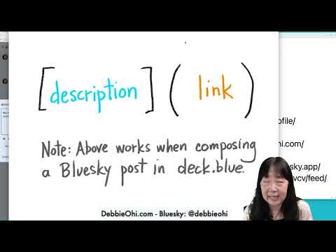 How to use deck.blue's new Markdown link feature in Bluesky