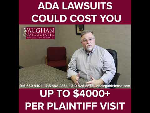 ADA Lawsuits Could Cost You Up To $4000+ PER VISIT!