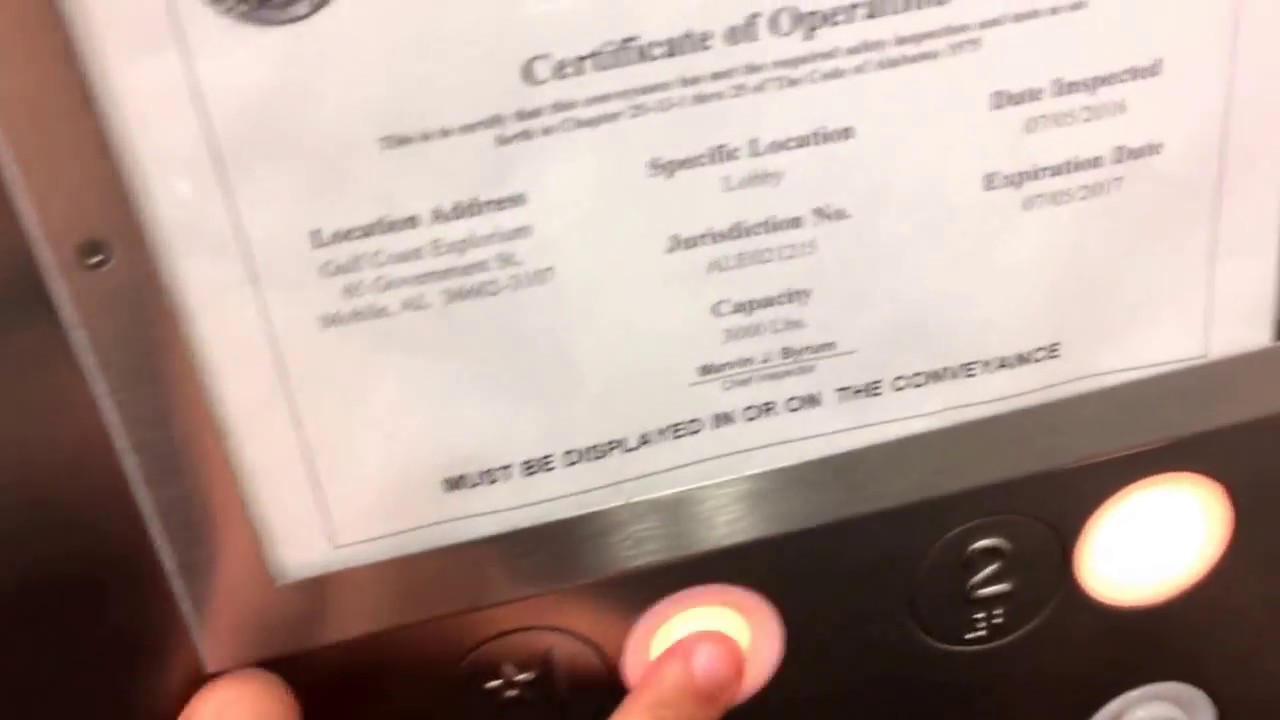 2nd Elevator Gulf Coast Exploreum Science Center