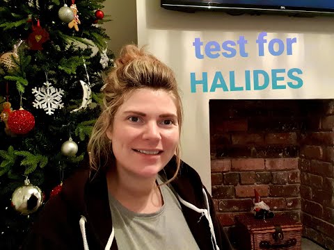 Test for halides using silver nitrate