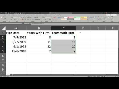 Excel Compute Years Between Dates
