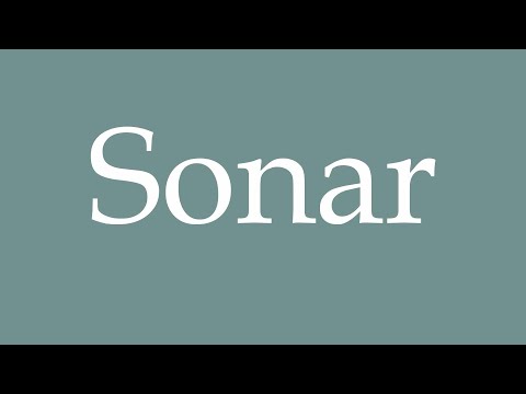 How to Pronounce ''Sonar'' Correctly in French