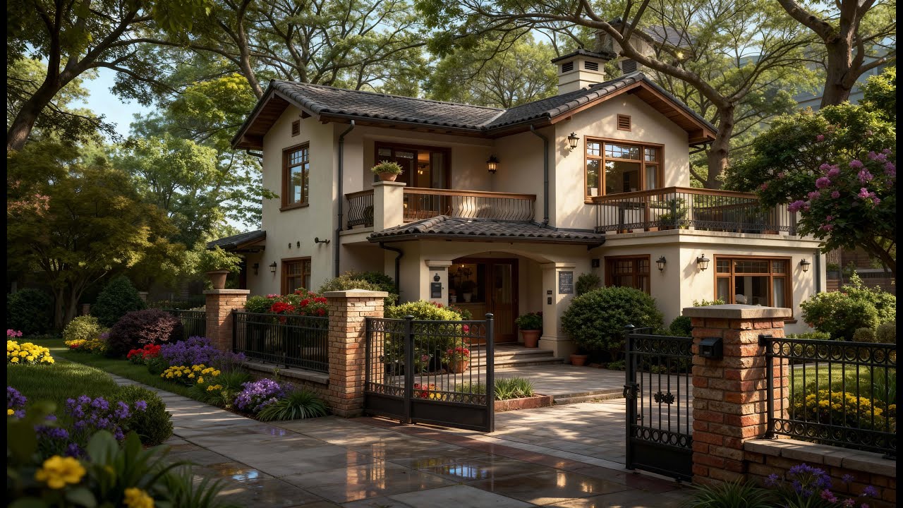 Inside a Luxury Cozy Home | Warm Rustic Rooms, Stunning Kitchen & Serene Garden