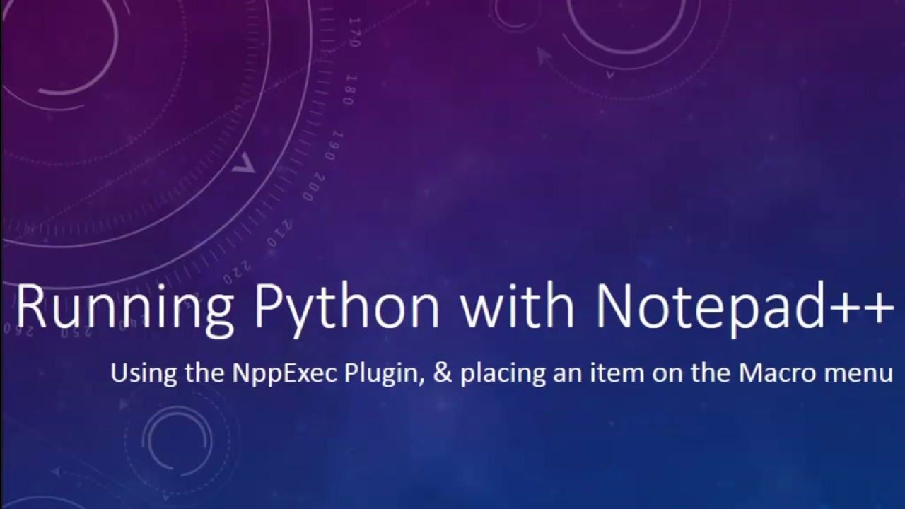Running Python Code with Notepad++ - using NppExec