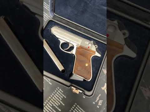 Walther PPK/S .380 pistol. Pretty gun, but yeah…