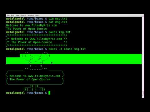 Box your Text with Boxes and ASCII art - BASH - Linux