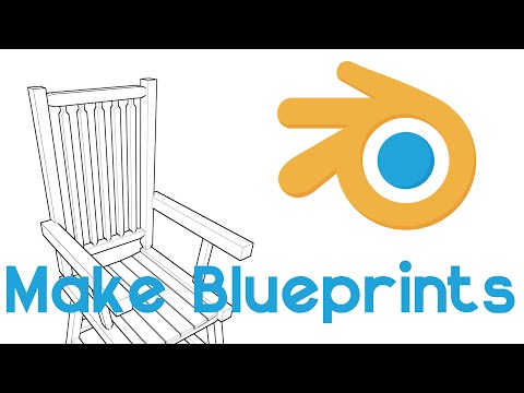 Make blueprints of your models | Blender Tutorial | Easy