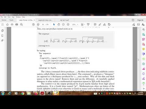 LATEX Use of Special symbols