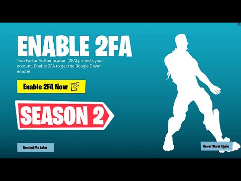 HOW TO ENABLE 2FA ON FORTNITE! (SEASON 2)