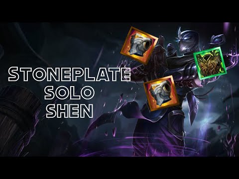 Stoneplate Shen solo carries TFT SET 4 - Master solo