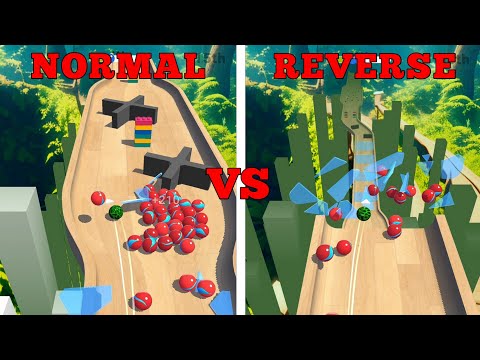 Marble Run Ultimate Race Asmr || Normal Gameplay vs Reverse Gameplay