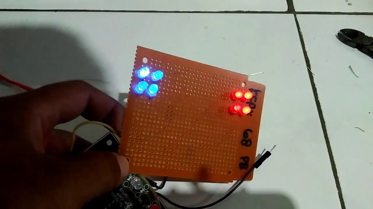DIY Lampu Strobo Dari Rangkaian Running LED