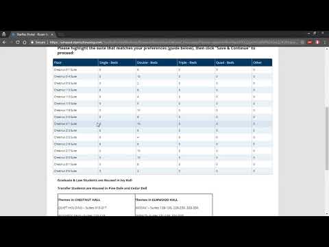 Incoming Students for 2018-2019 - Selecting A Room