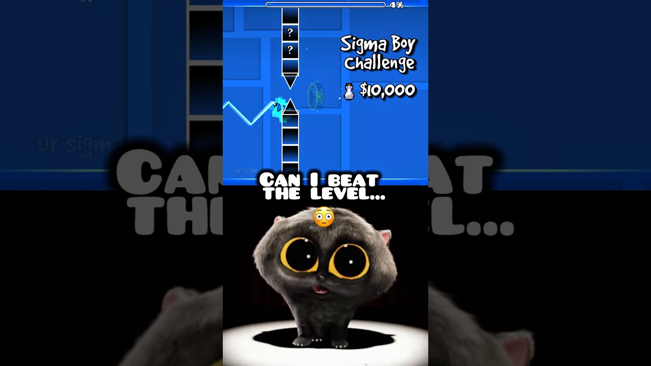 Is the $10,000 Sigma boy Challenge even possible😳😈?|#geometrydash #nobatidao #sound #original