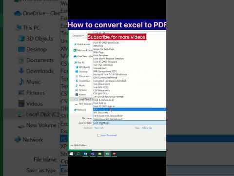 How to Convert Excel file into PDF in MS Excel #convertexceltopdf #exceltutorial #technomondal