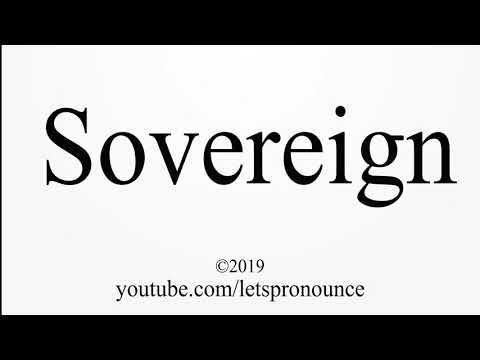 How to Pronounce sovereign