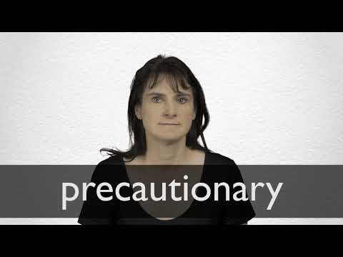 PRECAUTIONARY definition and meaning | Collins English Dictionary