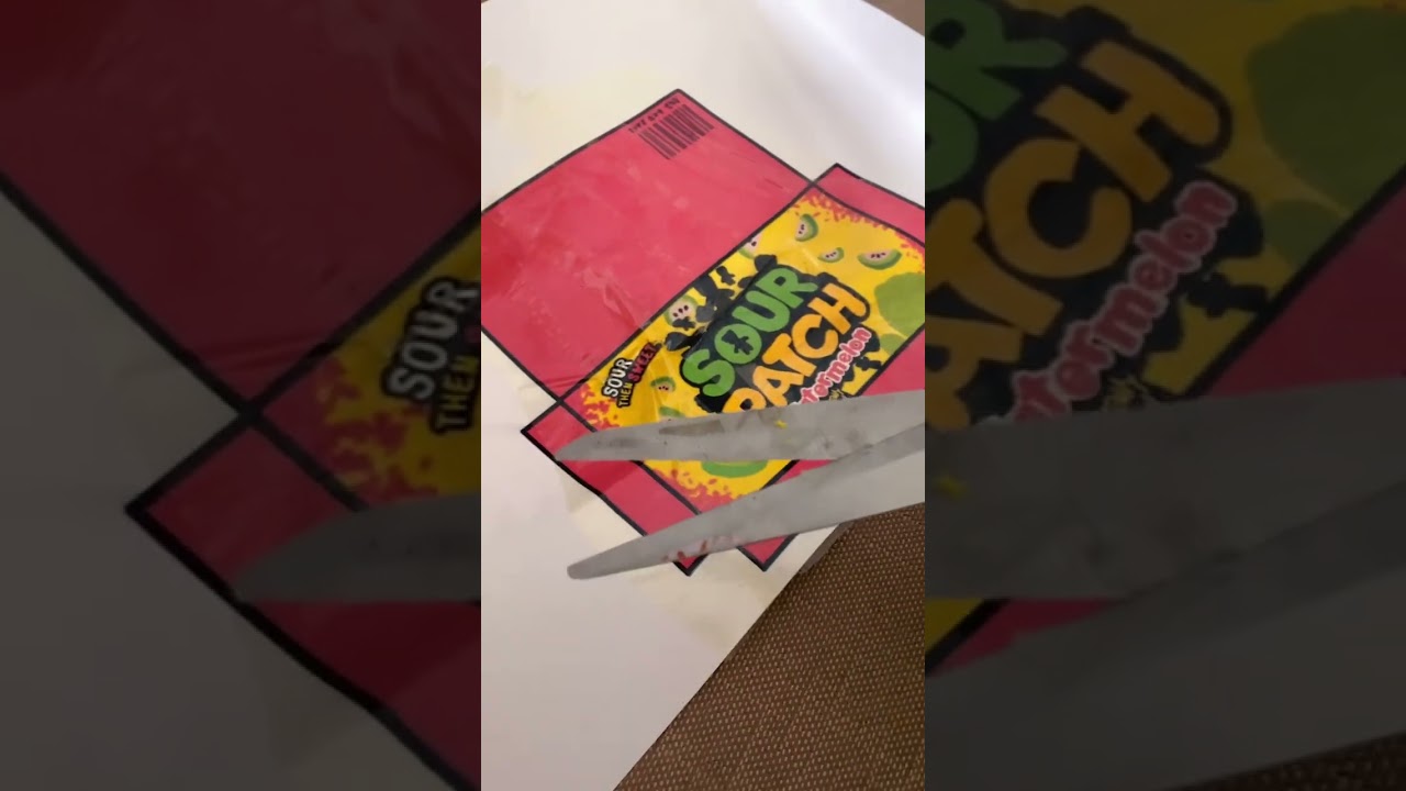 ✨how to make a sour patch paper squishy✨ #fyp #art #aesthetic #papersquishy