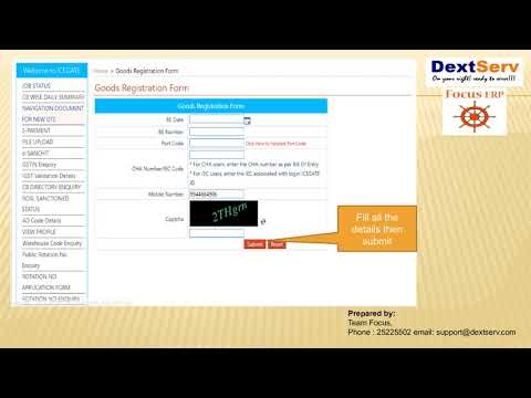 Goods Registration Import