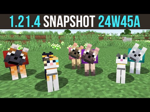 Minecraft 1.21.4 Snapshot 24W45A | Collars, New Pickup System & Big Resource Pack Features!