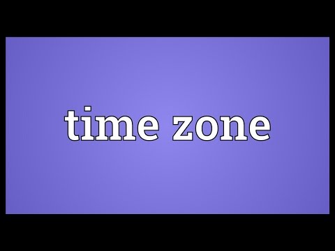 Time zone Meaning